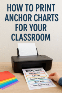 How to Print Anchor Charts for Your Classroom - School Poster Makers